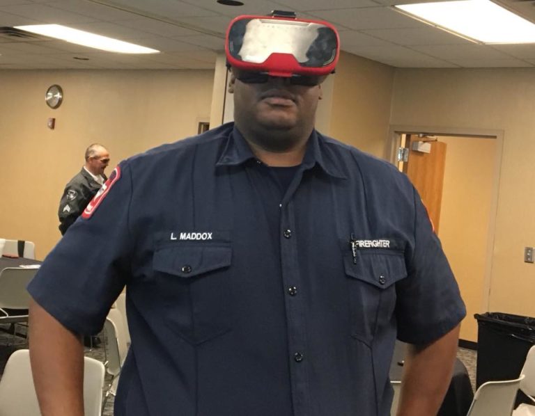 firefighter with goggles – Autism Society of Texas