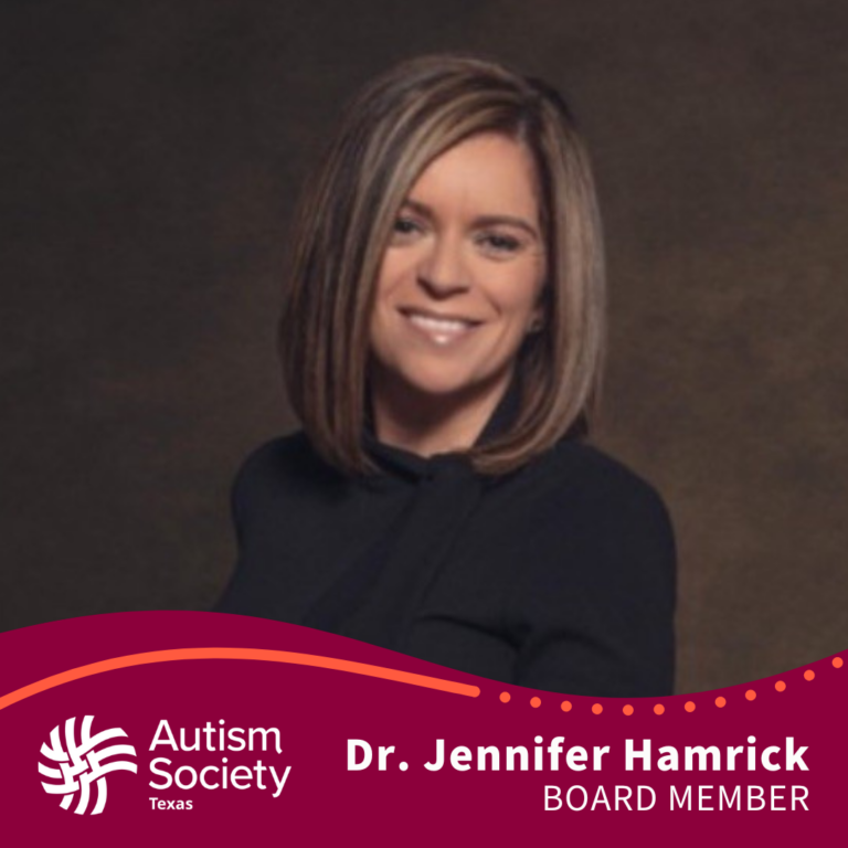 Miembro de la Junta: Dra. Jennifer Hamrick - Autismo Sociedad de Texas